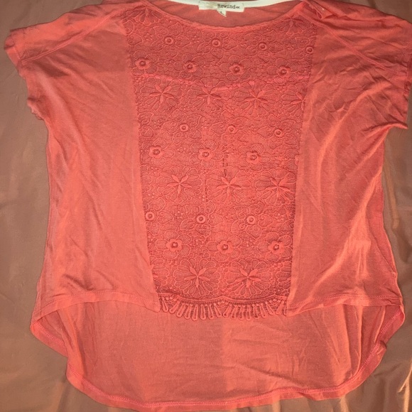 Rewind | Tops | Nwot Rewind High Low Lace Sheer Top Small | Poshmark